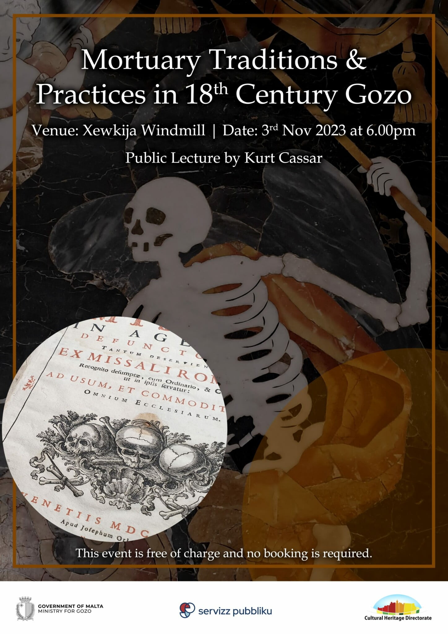 Lecture: Mortuary Traditions & Practices in 18th Century Gozo - Events in Gozo - islandofgozo.org