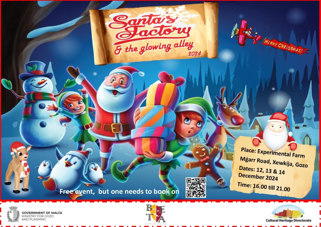 Santa’s Factory and The Glowing Alley - Events in Gozo - islandofgozo.org