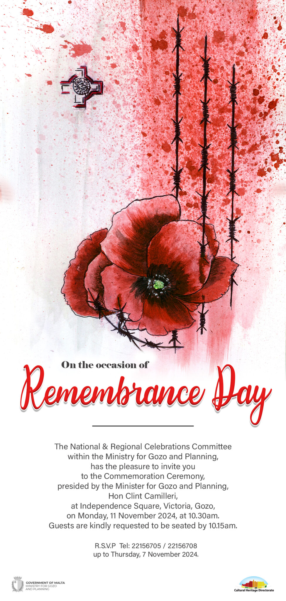 Remembrance Day - Events in Gozo - islandofgozo.org