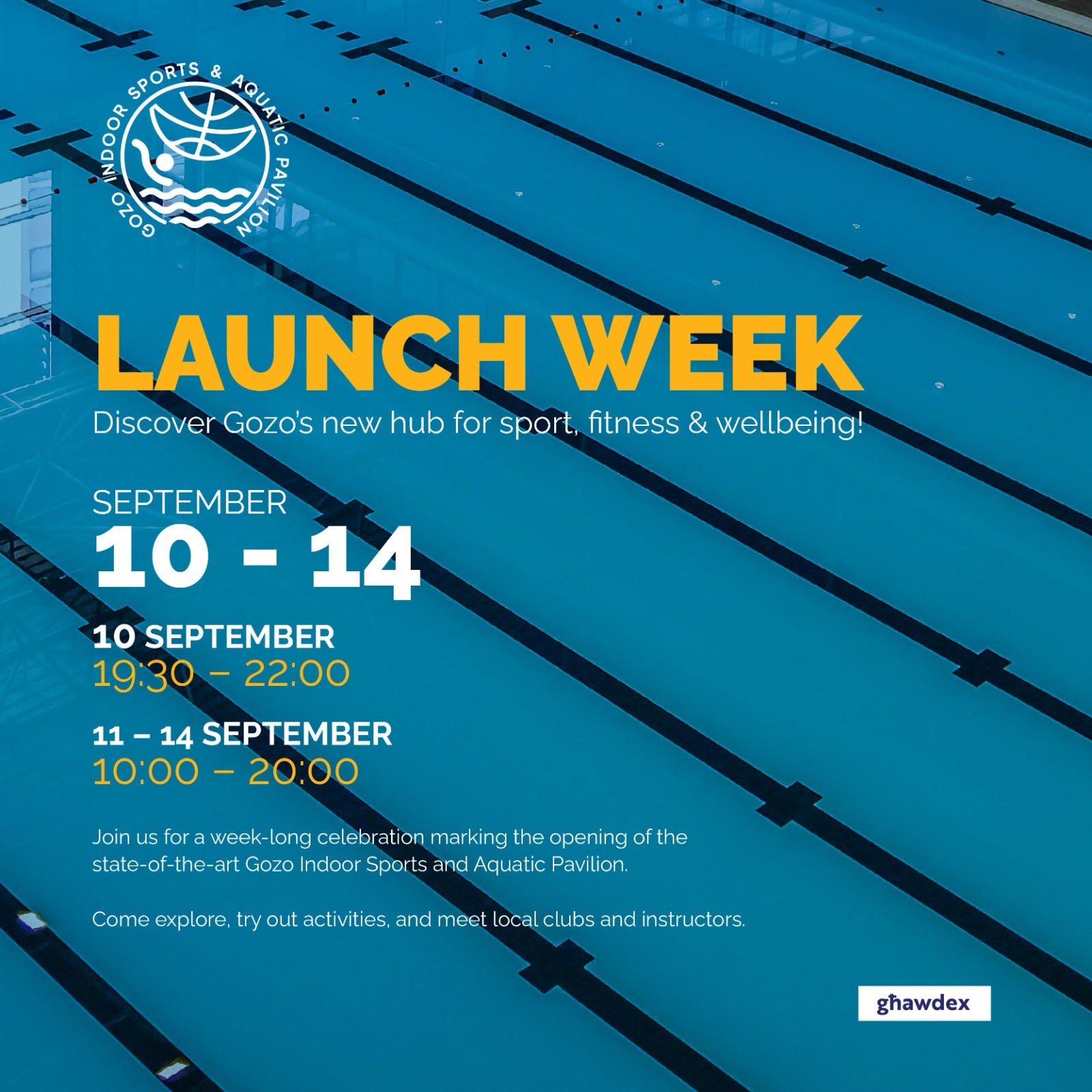 Gozo Indoor Sports & Aquatic Pavilion - Events in Gozo - islandofgozo.org