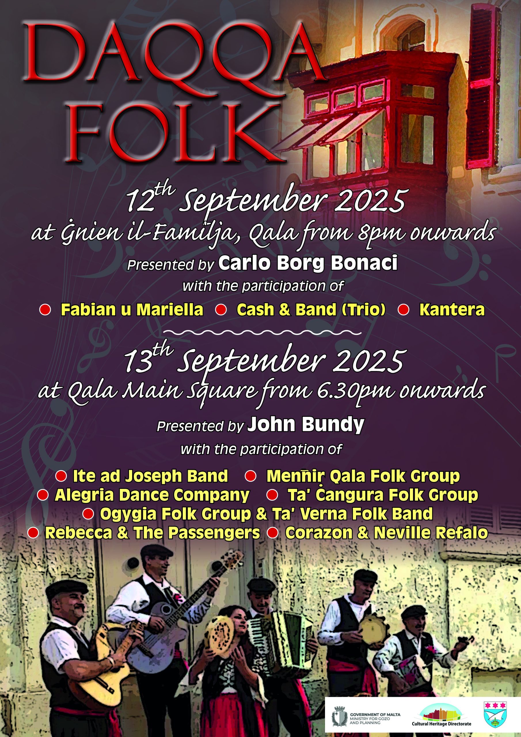 Daqqa Folk - Events in Gozo - islandofgozo.org