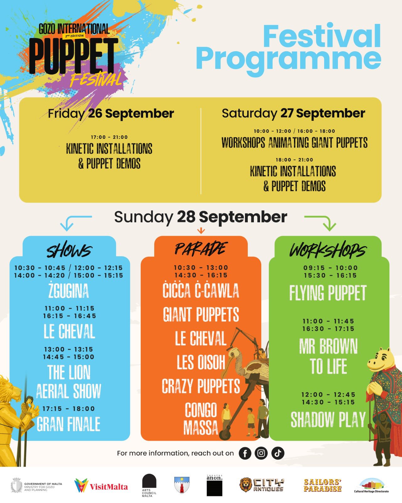 Gozo International Puppet Festival – Kinetic Installations & Puppet Demos - Events in Gozo ...