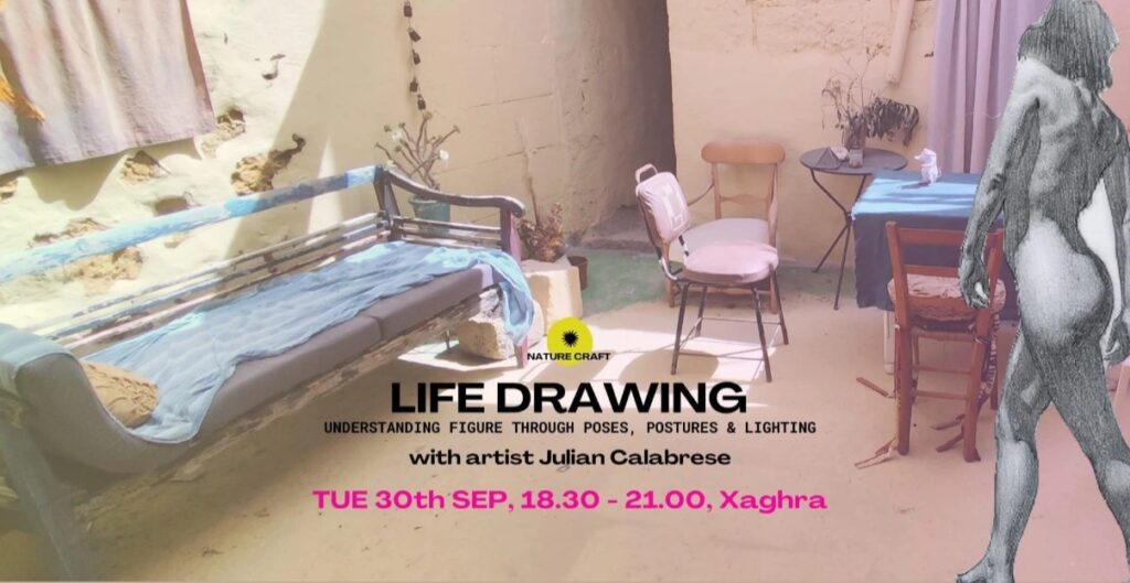 Life Drawing - Events in Gozo - islandofgozo.org